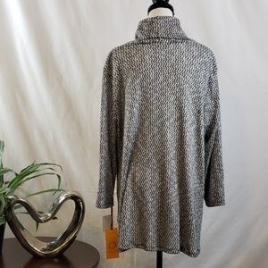 Ruby Rd. | Sweaters | Ruby Rd Black White Sparkling Silver Sweater ...